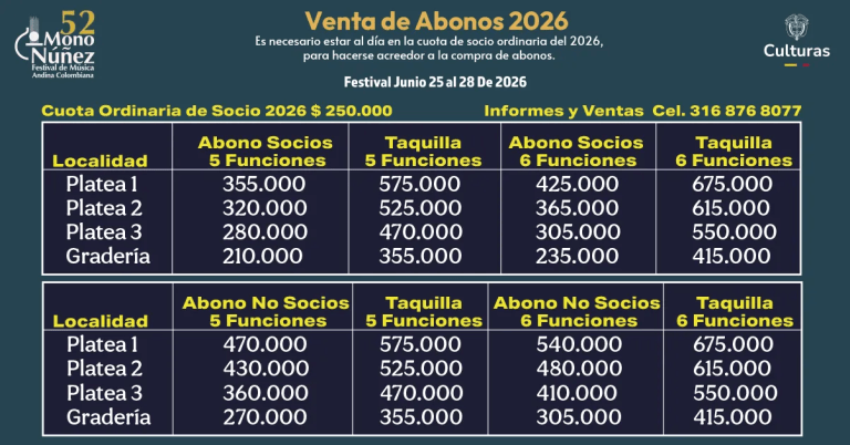 Comienza el camino al Festival Mono Núñez 2026 en Colombia